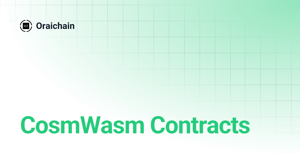 CosmWasm Contracts | Oraichain